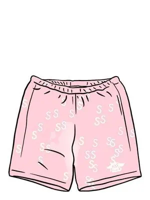Supreme Embroidered Sweatshorts - Light Pink