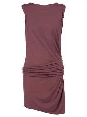 Attico Draped Jersey Minidress - Purple