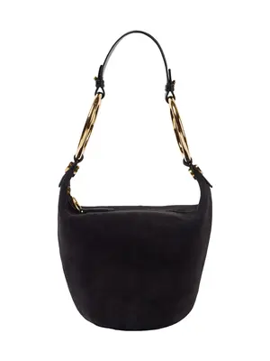 Chloé Medium Suede Shoulder Bag - Black