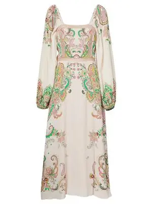Etro Printed Midi Dress - Multicoloured
