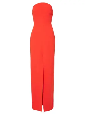 David Koma Strapless Gown - Orange