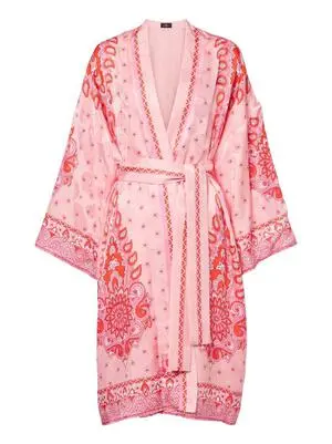 Etro Printed Coat - Pink