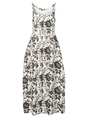 Faithfull The Brand Printed Maxi Dress - Grey