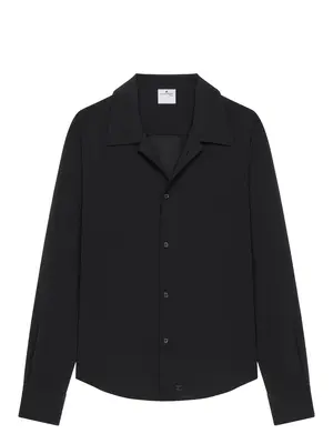COURREGES Camp Collar Shirt - Black