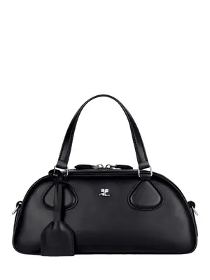 COURREGES Friday Bowling Shoulder Bag - Black