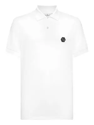 Philipp Plein Skull & Bones Polo Shirt - White