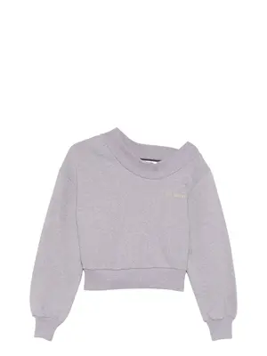Attico Mélange-effect Sweatshirt - Grey