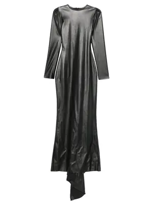 Alchemy Fashions X Lia Aram Faux-leather Maxi Dress - Black