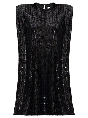 GOLDEN GOOSE Sequined Mini Dress - Black