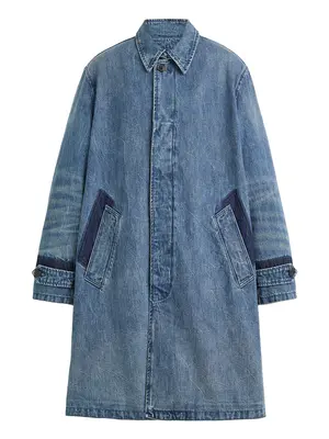 COACH® Restored Denim Coat - Indigo
