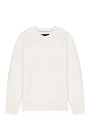Rag & Bone Colton Wool Crew Neck Sweater - Ivory