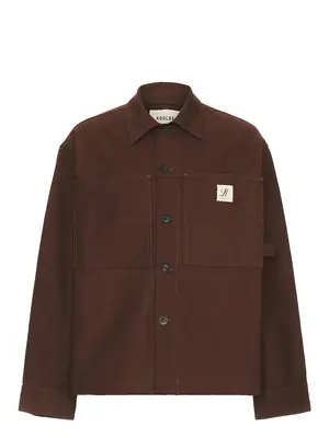 AGOLDE X Rsvp Gallery Erving Shirt Jacket In Brown - Wynwood