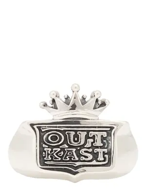 MAPLE X Outkast Logo Signet Ring - Silver 925
