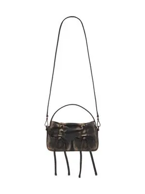 Acne Studios Acne Studios Multi Pocket Micro Bag Dark Brown & Beige