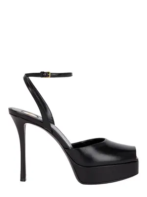 SAINT LAURENT Saint Laurent La Scandale Platform Sandal