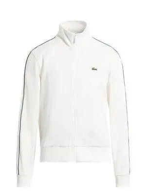 Lacoste Sweatshirt Size Polyester, Cotton, Elastane - White