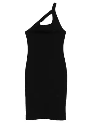 MAISON MARGIELA Ribbed Midi Dress - Black