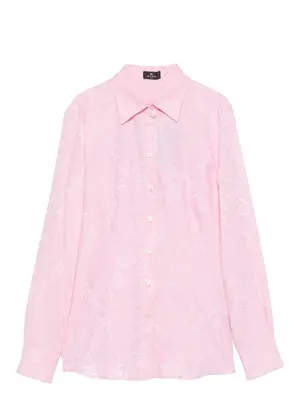 Etro Paisley-jacquard Shirt - Pink