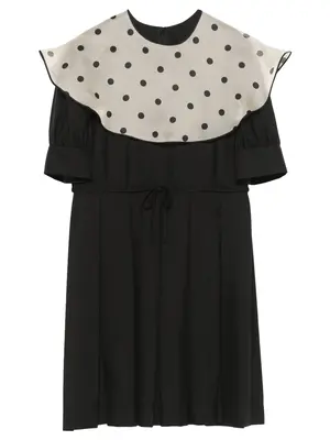 Valentino Garavani Polka Dot Mini Dress - Black
