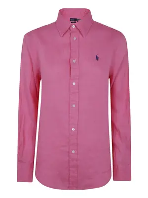 Polo Ralph Lauren Polo Pony Linen Shirt - Pink