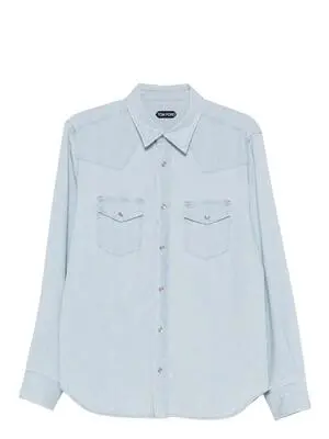 TOM FORD Denim Shirt Blue