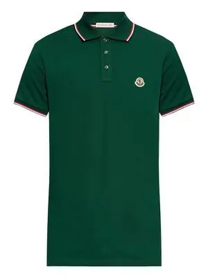 Moncler Logo-patch Polo Shirt - Green