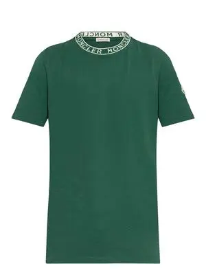 Moncler Logo-trim T-shirt - Green