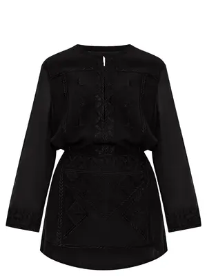 Isabel Marant Oaria Mini Dress - Black