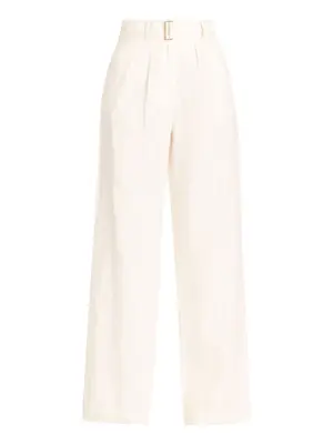 HEVRON HEVRON Linen Wide Leg Trousers