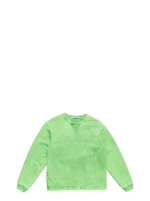 Acne Studios Studded Logo Sweatshirt - Green