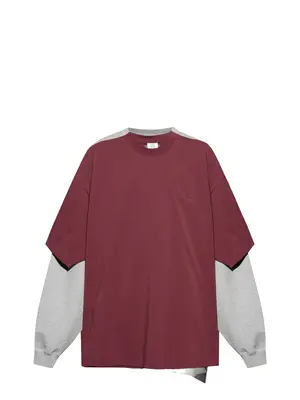 Vetements Layered Sweatshirt - Red