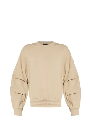 Moncler Logo-embroidered Sweatshirt - Neutrals