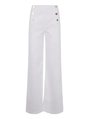 TWINSET Flared Jeans - White