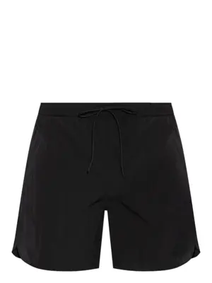 Moncler Crinkled-finish Swim Shorts - Black