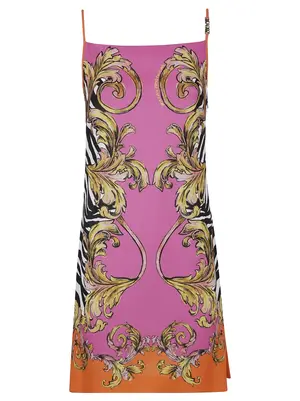 VERSACE Versace Jeans Couture Outline Barocco Mini Dress