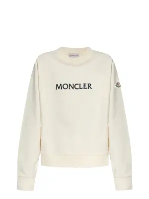 Moncler Cotton Sweatshirt - Neutrals