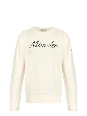 Moncler Logo-embroidered Sweatshirt - Neutrals