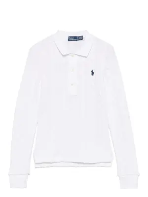 Polo Ralph Lauren Cable-knit Polo Top - White