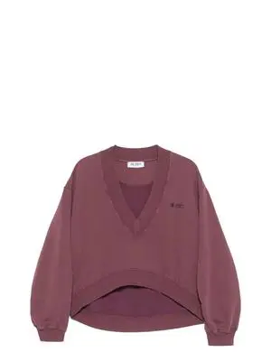Attico Logo-embroidered Sweatshirt - Red