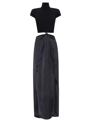 Sportmax Cut-out Maxi Dress - Black