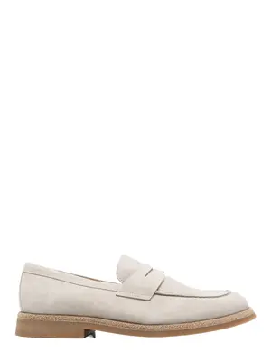 Eleventy Suede Loafers - Neutrals