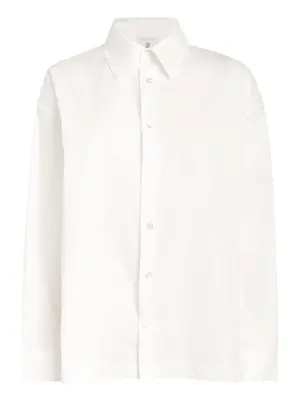 Eskandar Cotton Slim Fit Shirt - White