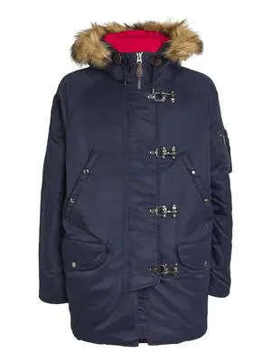 Polo Ralph Lauren Faux Fur-trim Down Parka - Navy