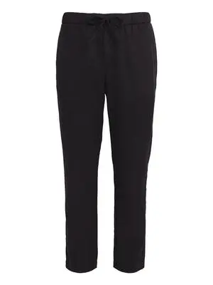 Frescobol Carioca Linen-cotton Oscar Slim Trousers - Black