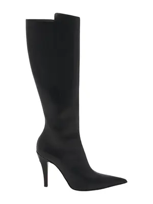 Alexander McQueen Faux Leather Knee-high Boots - Black