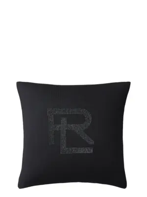 Ralph Lauren Cotton Beaded Hawthorne Throw Pillow - Black
