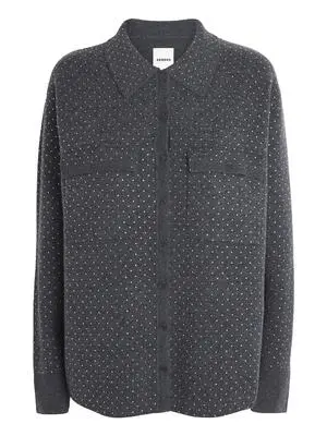 Sandro Crystal-embellished Cardigan - Black