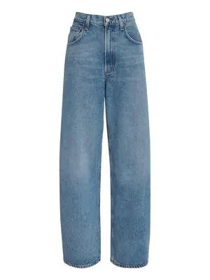 AGOLDE Low Curve Wide-leg Jeans - Blue