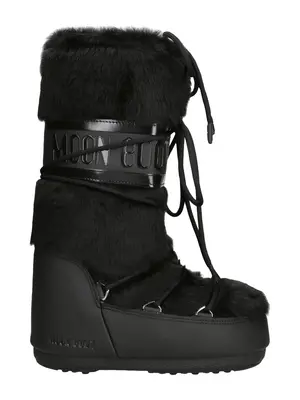 Moon Boot Icon Faux-fur Boots - Black