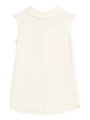 Valentino Garavani Silk Sleeveless Top - Ivory